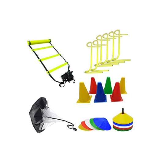 Buy Midoff HURDLES AGILITY LADDERS SPEED PARACHUTE CONE MARKER SOCCER ...