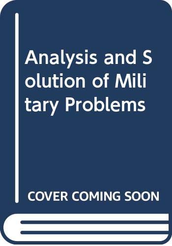 Buy Analysis and Solution of Military Problems Book Online at Low ...