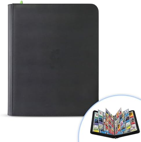 Amazon.com: 4 Pocket Card Binder for 400 Standard Trading Cards ...