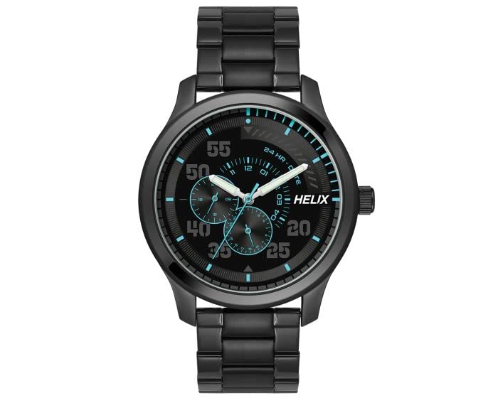 Buy helix Analog Black Dial Men's Watch - TW043HG09 at Amazon.in