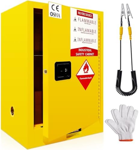 Amazon.com: KQZZIV Flammable Safety Cabinet, 14GA Steel Fireproof ...