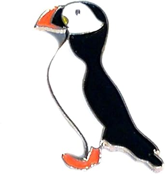 GBJUK Puffin Bird Enamel Pin Lapel Badge with Butterfly Clasp Back ...