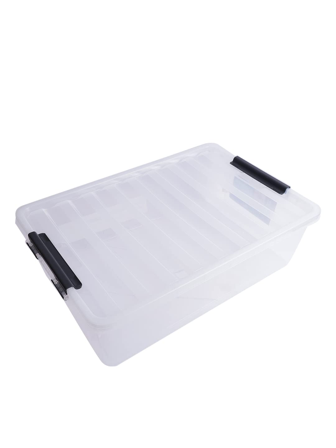Lock & Lock Inplus Easy Clip Storage Box (30 litres, Transparent ...