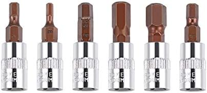 Amazon.com: uxcell 1/4" Drive x H3 - H8 Hex Bit Socket Set, S2 Steel ...