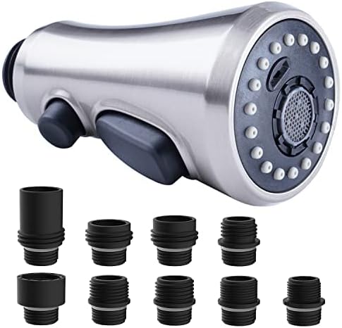 Amazon.com: Pull Down Spray Head for Kitchen Faucet, 3-Function Kitchen ...