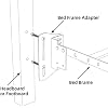 Amazon.com: 2 PCS Bed Frame Brackets Modi-Plate Bed Frame Adapter ...