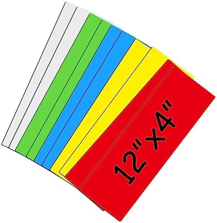 MVISUAL Dry Erase Magnetic Labels Large 12"x 4", Big Magnetic Labels ...