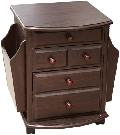 Easylife Companion Table with Drawers, Oak Finish 3 Drawer Bedside ...