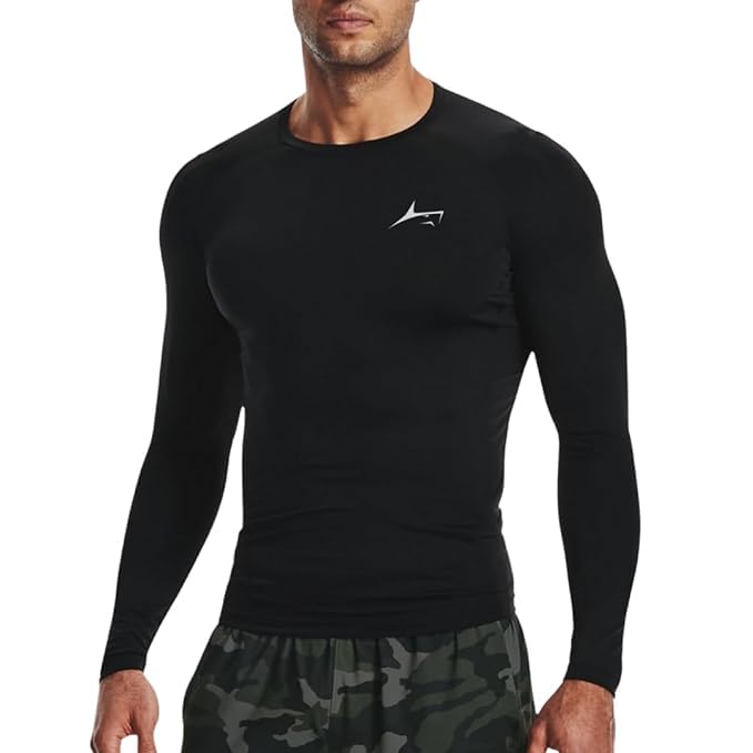 Buy PROSHARX Full Sleeve Compression T-Shirt - Athletic Base Layer ...