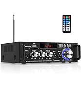 Amazon.com: Home Audio Amplifier AK-35 HiFi Bluetooth 5.0 Mini Stereo ...