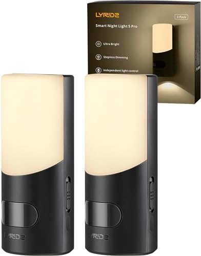 Lyridz Motion Sensor Lights Indoor Dimmable - Rechargeable Night Light ...