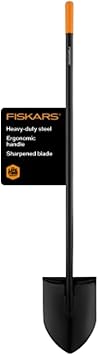 Amazon.com : Fiskars Garden Shovel for Digging, Heavy Duty Steel ...