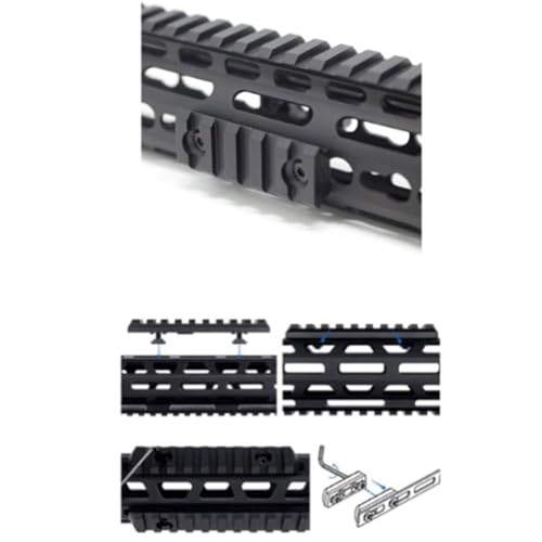 RALSPEC Aluminium 5 Slot 20mm Picatinny MLOK Rail Section Accessory ...