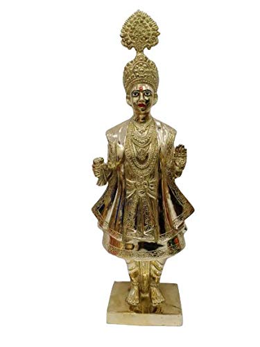 Buy Vinayakmoorti Brass Panchdhatu Swaminarayan Murti God Statue Idol ...