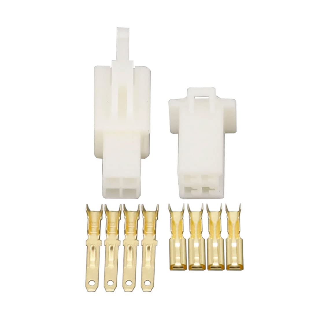 EGOPAL 50 Sets 4 Pin 2.8Mm Electrical Wire Connectors Plug Male And ...