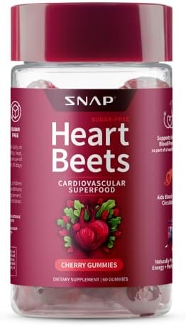 Amazon.com: Snap Supplements Heart Beet Gummies, Blood Flow and Blood ...