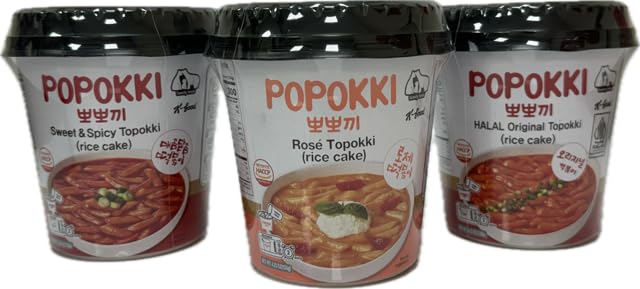 Amazon.com : Apexy Instant Tteokbokki Cup Variety Pack of 6 Korean ...