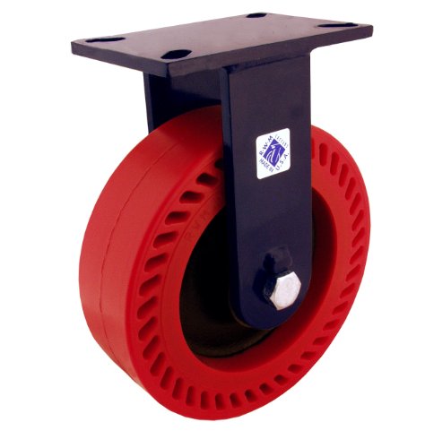 RWM Casters 76 Series Plate Caster, Rigid, Kingpinless, Phenolic Wheel ...