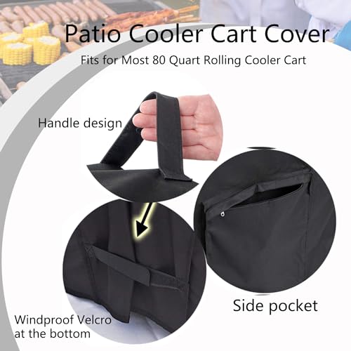 Snapklik.com : Cooler Cart Cover, Universal Cooler Cover For 80-100 Qt ...