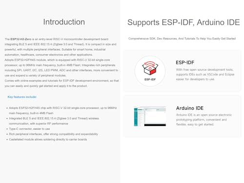 ESP32-H2-Zero Mini Development Board, Adopts ESP32-H2FH4S Module ...