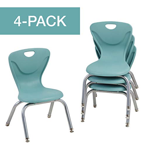 Amazon.com: ECR4Kids 12" Contour School Stacking Student Chair ...