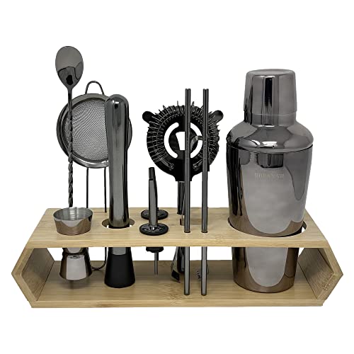 Cocktail Shaker Set & Bartender Kit by URBAN VII: 12-Piece Premium Bar ...