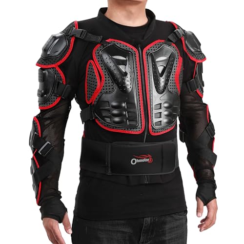 Snapklik.com : OHMOTOR Motorcycle Protective Jacket Armour For Men ...