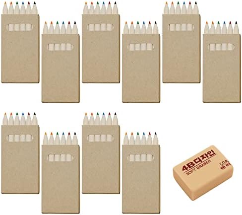 XingyLi 30 Boxes of 6 Mini Colored Pencils, 180 Small Colouring Drawing ...