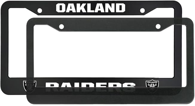 Amazon.com: Compatible with Raiders License Plate Frames, 2 Holes Solid ...