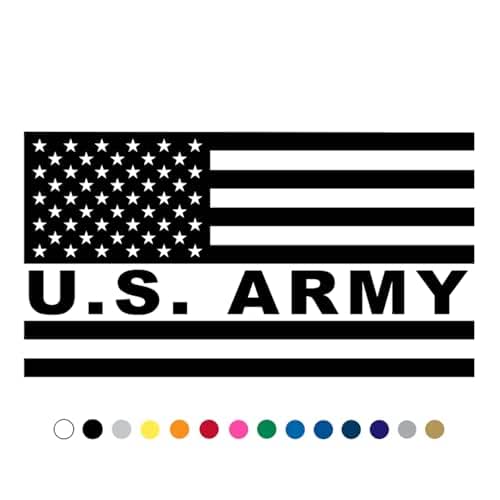 Amazon.com: US ARMY American Flag Decal Vinyl Sticker U.S. - For Car ...