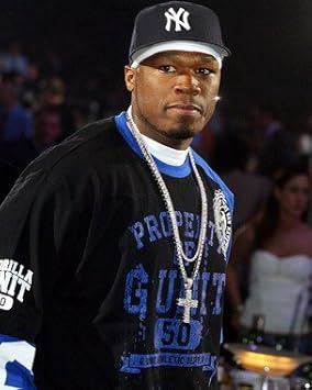 Amazon.com: 50 Cent 12x16 Color Photograph (Wearing Yankees Cap ...
