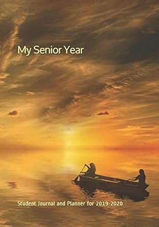 My Senior Year: Student Journal and Planner for 2019-2020 : Road, Brick ...