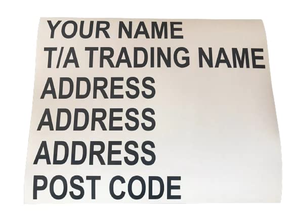 Custom Black or White 25mm Coach Bus, Minibus, PSV, PCV, HGV TAXI MOT ...