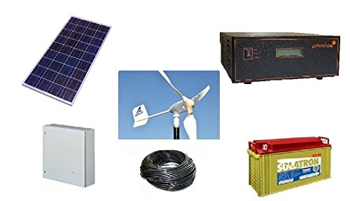 Rooftop Urja 2KW Wind-Solar Hybrid System (Wood) : Amazon.in: Garden ...