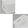 Amazon.com: Bringer White Plastic Weave Storage Baskets, 6-Pack, F ...