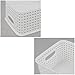 Amazon.com: Bringer White Plastic Weave Storage Baskets, 6-Pack, F ...