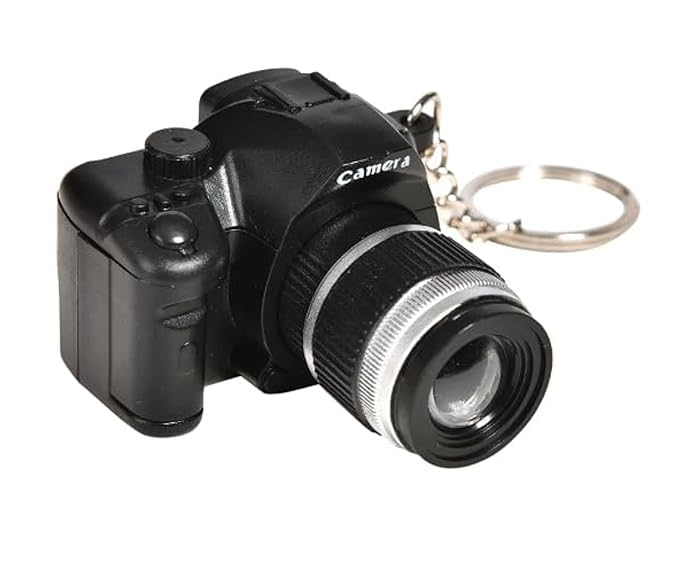 NemiCreation9 Mini Camera Keychain Keyring, LED Flash with Sound ...