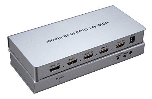Tobo 4X1 HDMI Multi-viewer HDMI Quad Screen Real Time Multiviewer with ...