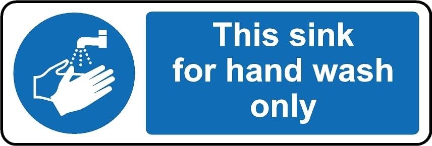 Please Wash your Hands Sign A5 150mm x 200mm - Self Adhesive Vinyl ...