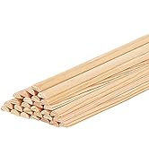 OLYCRAFT 30Pcs 351x7mm Half Round Wood Sticks 3.5mm Thick Unfinished ...