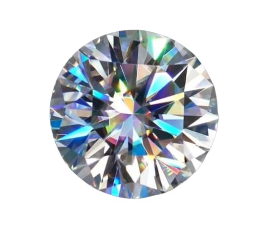 FINE GEMS Masonite Stone 3 Carat AAA++ Quality Real Diamond Moissanite ...