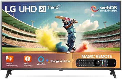 LG 108 cm (43 inches) 4K Ultra HD Smart LED TV 43UQ7550PSF (Ceramic Black) : Amazon.in: Electronics