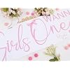 Amazon.com: Girls Just Wanna Be One Decal Sign for Backdrop - Pink Bow ...