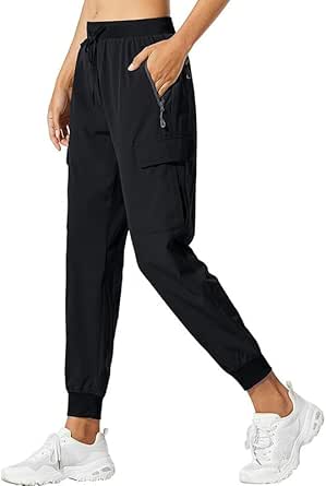FEEKENFOO Women's Lightweight Hiking Cargo Pants Sun Protection Pants ...