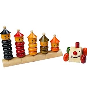 KANI Commerce Wooden Ring Set Toy for Kids - Circles Stacking Ring ...