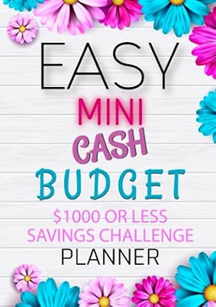 Easy Mini Cash Budget $1000 or Less' Savings Challenge Planner ...