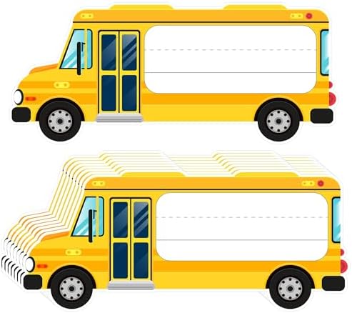 Amazon.com: Lucleag 40PCS Classroom Name Plates for Desk, School Bus ...