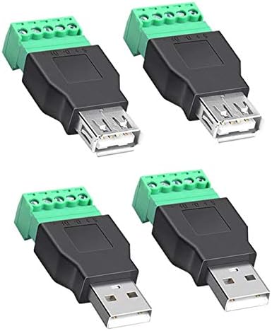 Amazon.com: WMYCONGCONG 2 PCS Micro USB Screw Terminal Block Connector ...