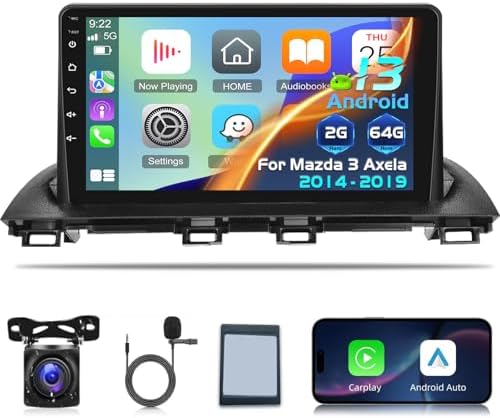 Amazon.com: EKAT [2G+64G] Car Radio for Mazda 3 2014-2019, Android 13 ...