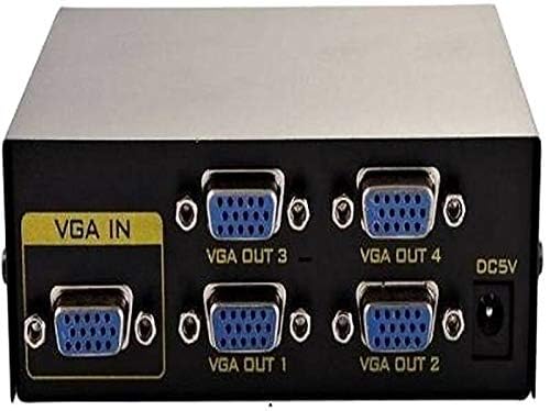 4 Port VGA Splitter Sharing Switch Box (4 VGA Out/1 VGA in) - 4 VGA ...
